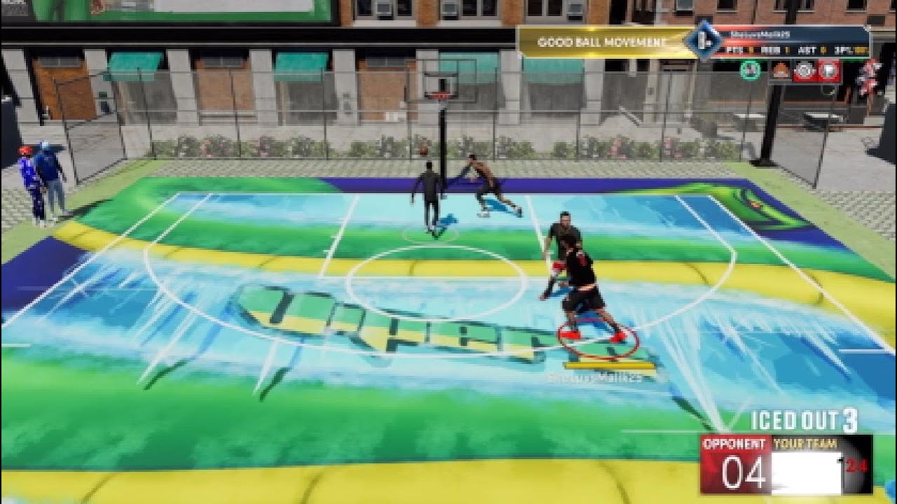 NBA 2K park gameplay - YouTube
