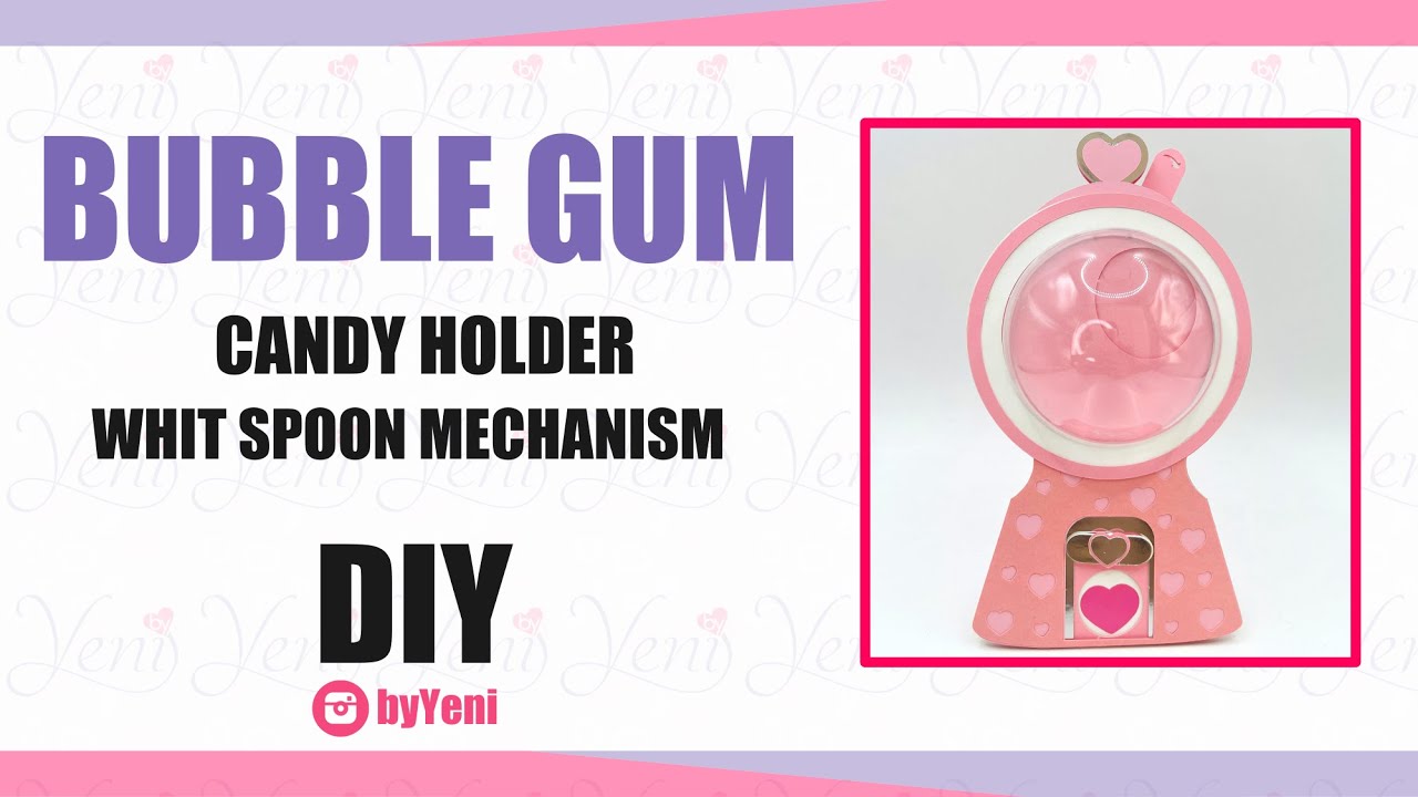 Bubble Gum candy holder with Spoon Mechanism - ByYeni - YouTube