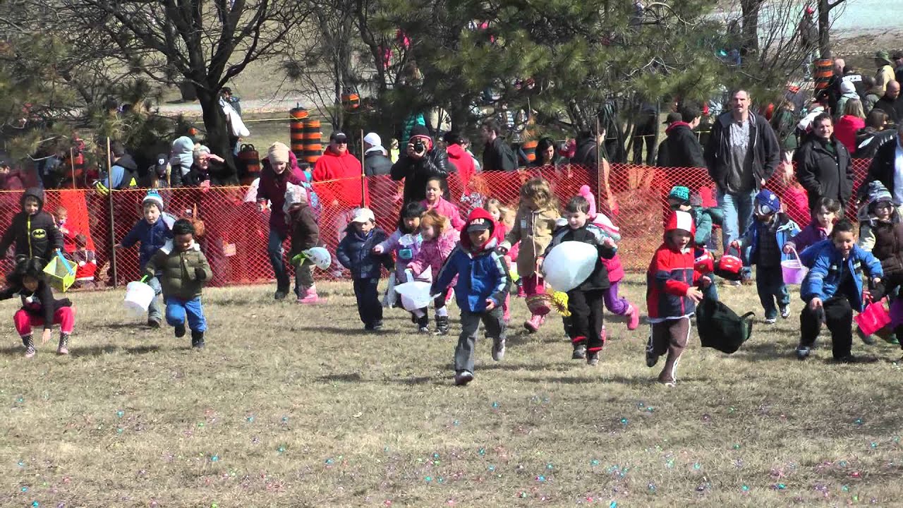 Niagara Falls Easter Eggs Hunt at Firemen's Park - YouTube