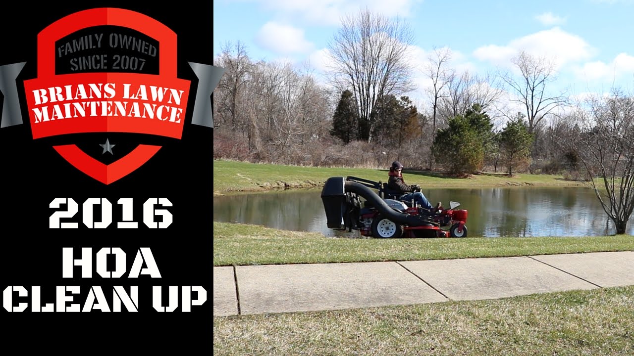 2016 Spring Clean Up - HoA Property - YouTube