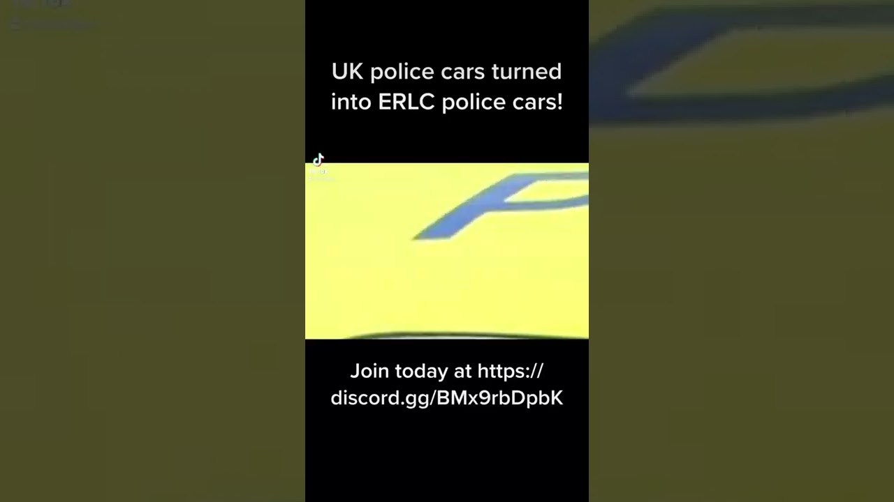 UK police cars turned into ERLC police cars! - YouTube