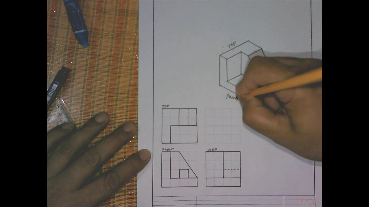 Isometric Drawing Exercise #2 - YouTube