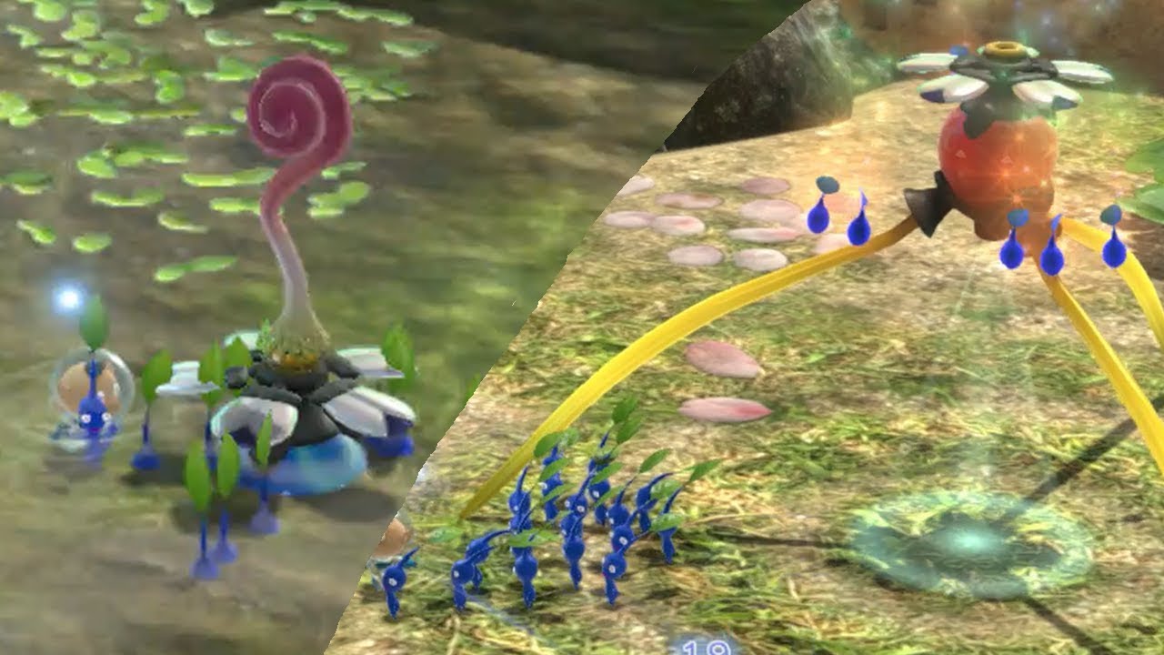 Pikmin 3 hack, Blue pikmin early part 1 - YouTube