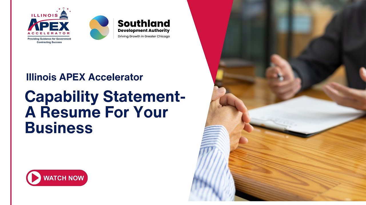 Capability Statement- A Resume For Your Business - YouTube