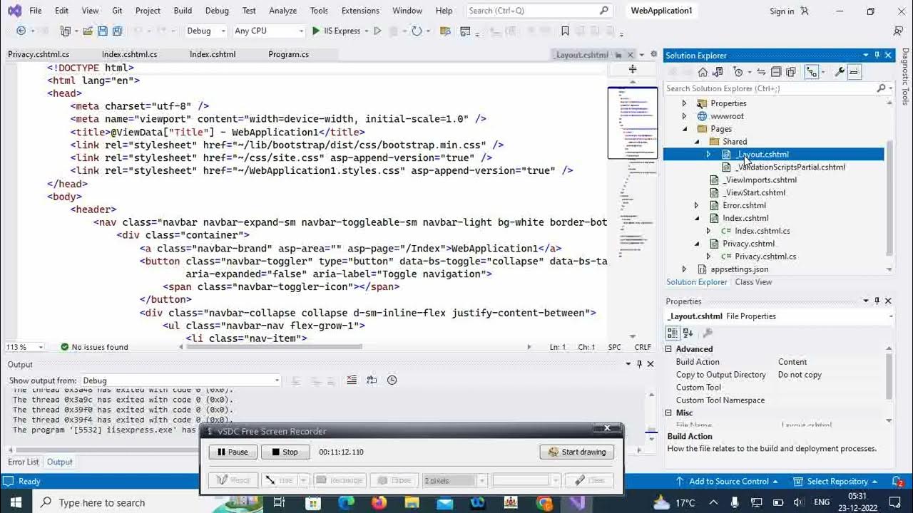 First Web Application in C# - YouTube