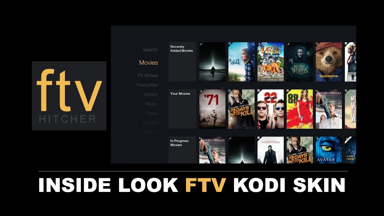 Inside look at Ftv Kodi Skin - YouTube