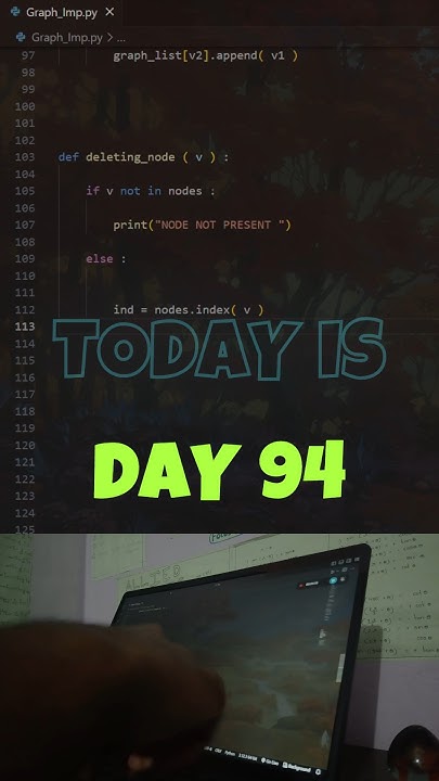 Day 94 😃🍃💻 😶🌫️ Implementing Graphs How Programmers Do Code Coding Codingdays Enjoy Youtube 1451