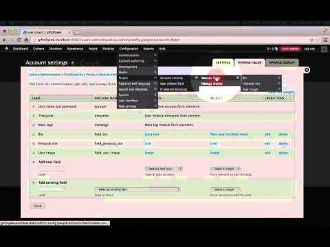 136. Setting up our mappings and tamperings for our user feeds importer (a Drupal how-to) - YouTube