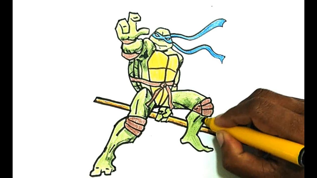How to Draw a Ninja Turtle - YouTube