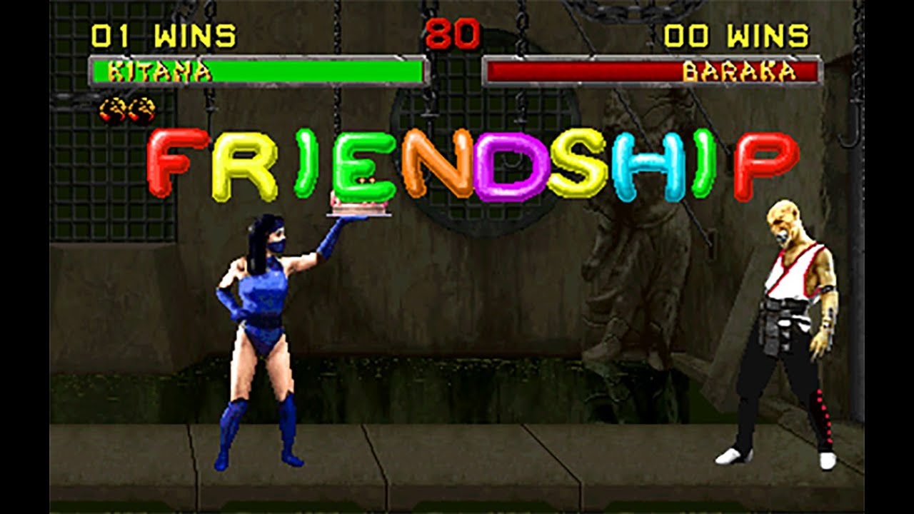 Mortal Kombat II Moves - Kitana - Friendship - YouTube