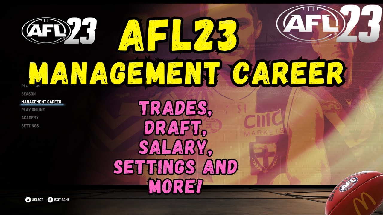 AFL23 Management Career - Everything you need to know! - YouTube