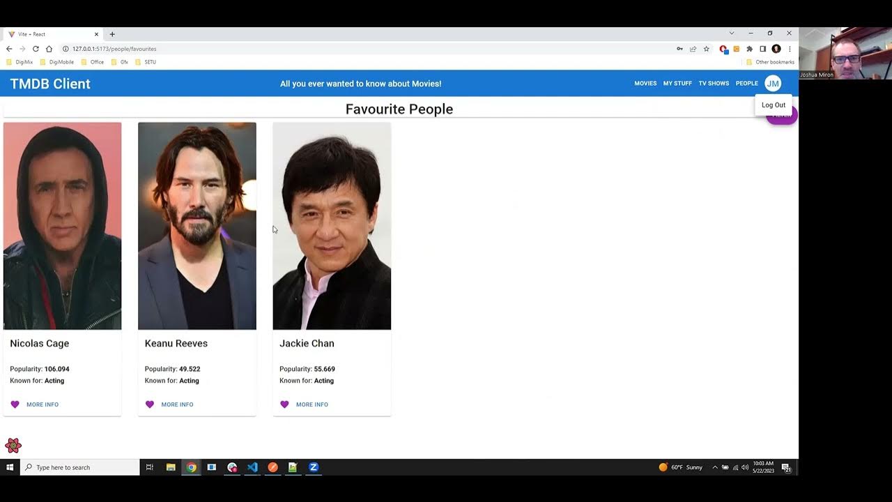 Enterprise Web Development - Assignment 2 - Joshua Miron - YouTube