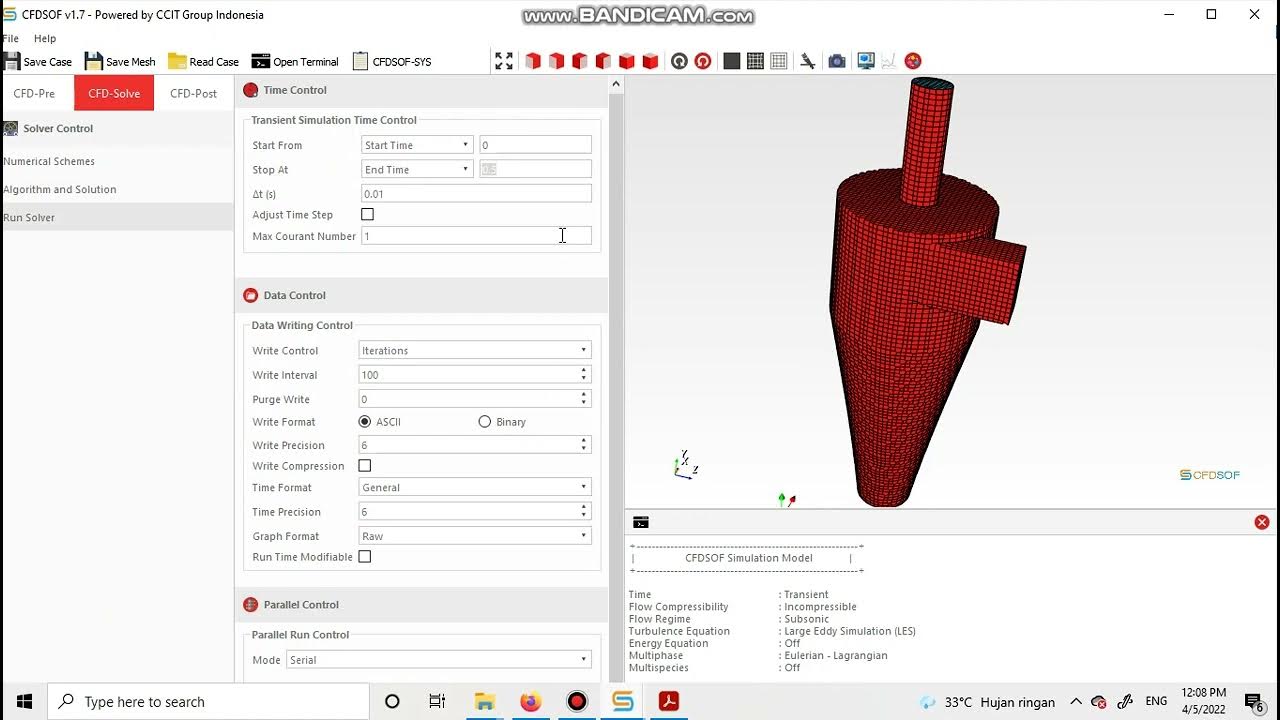 CFD Simulation of Cyclone Separator Using CFDSOF #Part3/3 - YouTube