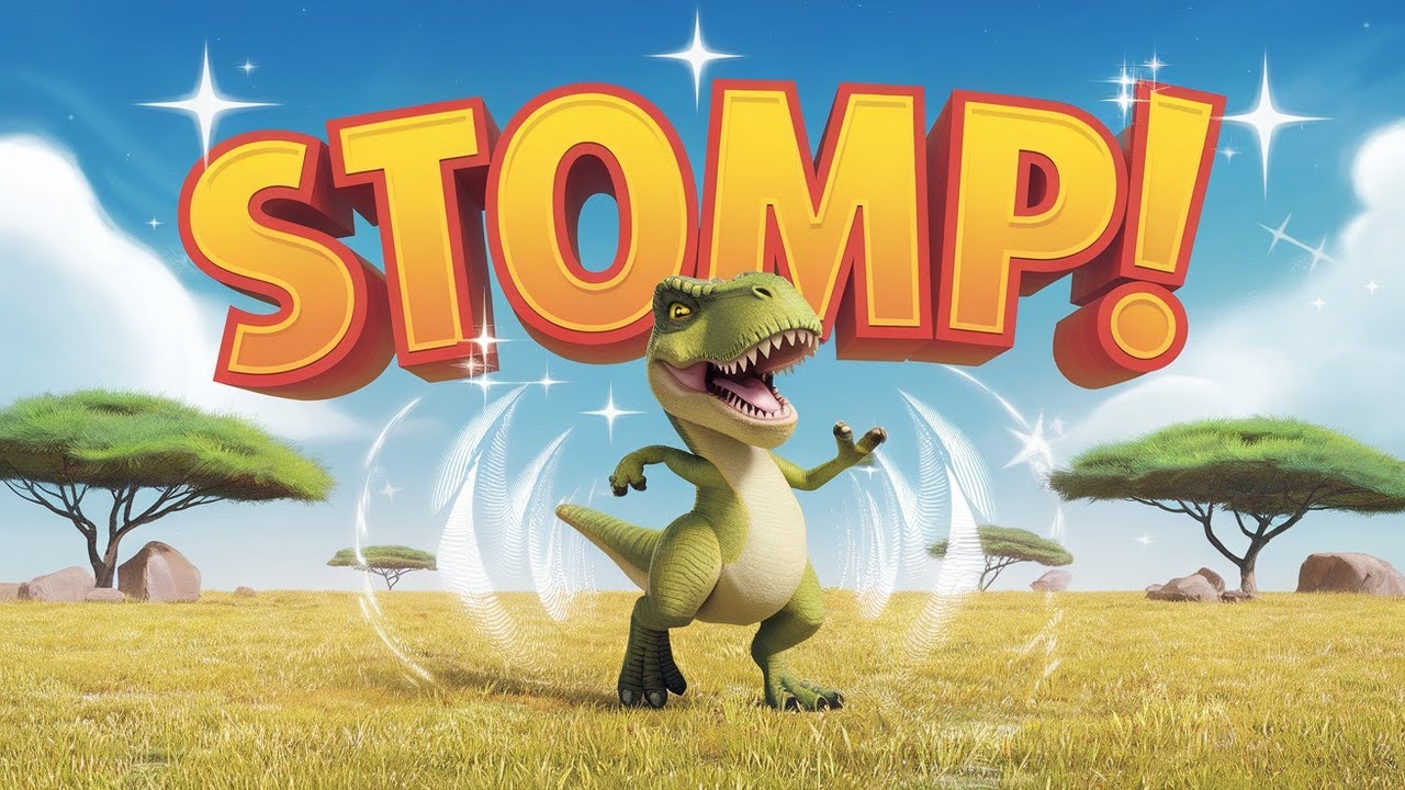 🎵 "STOMP LIKE A DINOSAUR!" 🦖 Ultimate Kids Dance Song! Unleash Your ...