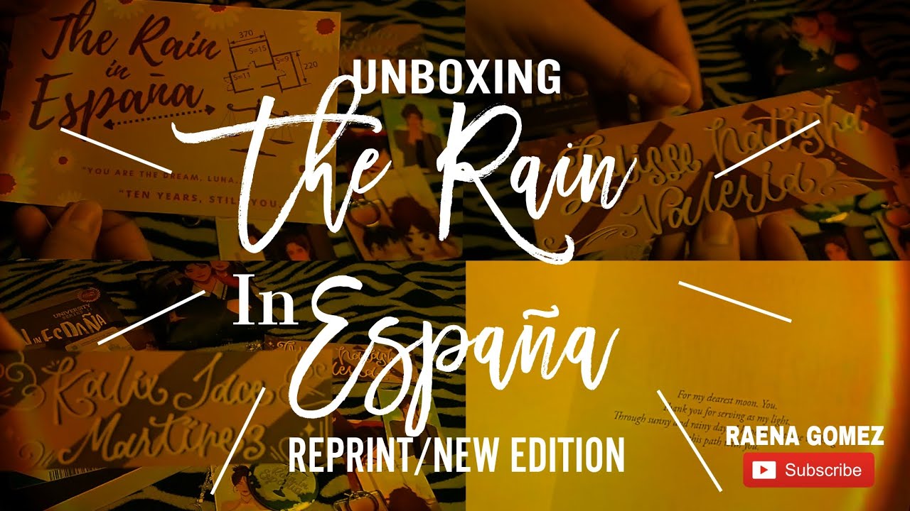 The Rain In España by 4reuminct (Book Unboxing!!) | Raena Almeda - YouTube