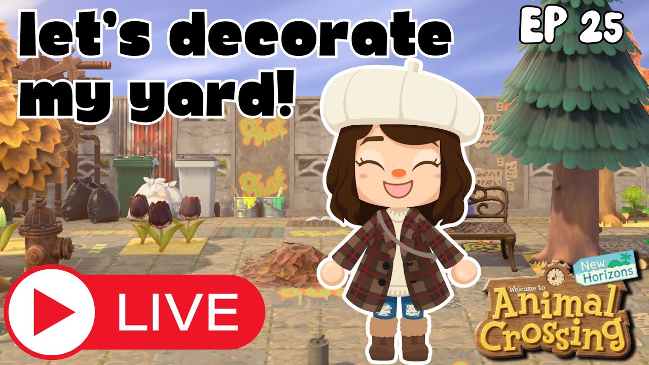 Let's Design my Yard! - Ep 25 | ACNH - Rottingham - YouTube