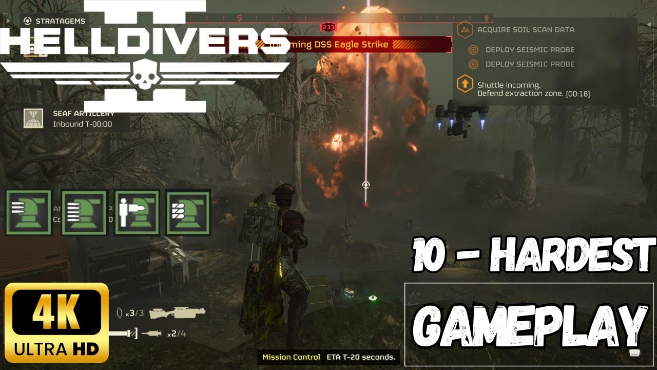 (PS5) Helldivers 2: Gameplay - Hardest Difficulty - YouTube