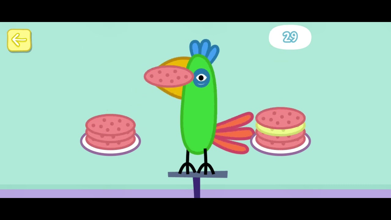 Peppa Pig Polly Parrot game: Feed Polly - Dot To Dot and Talking Parrot ...