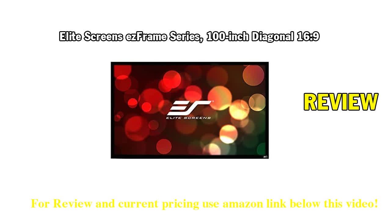 Review Elite Screens ezFrame Series, 100-inch Diagonal 16:9 2021 - YouTube