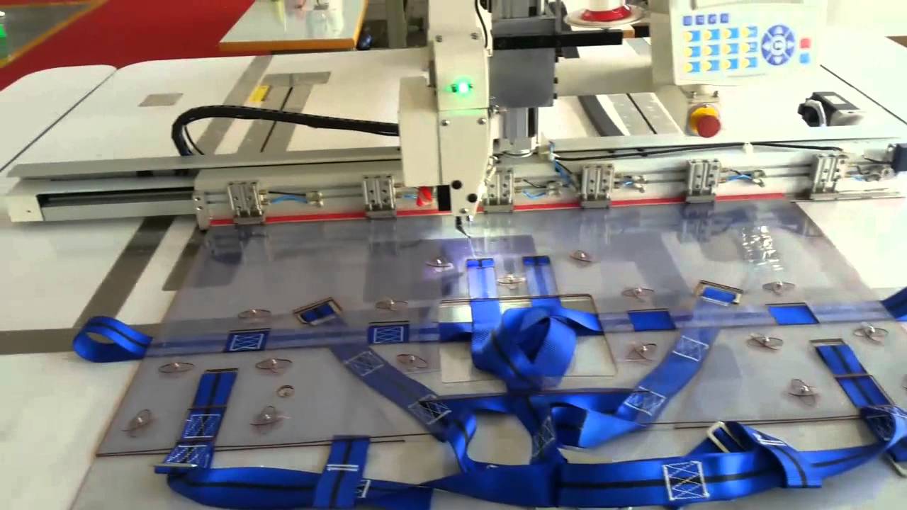 Safety belt sewing by Richpeace Auto Sewing Machine - YouTube