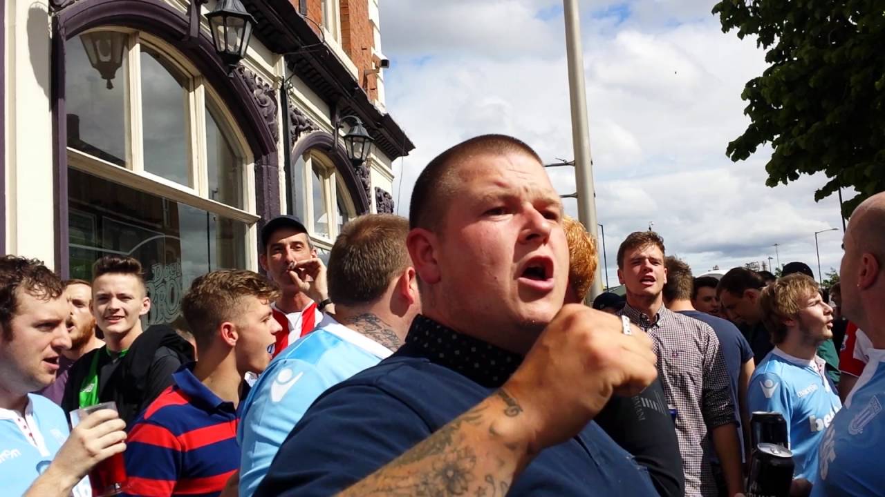 Stoke fans at middlesbrough doctor browns pub 13.8.16 - YouTube