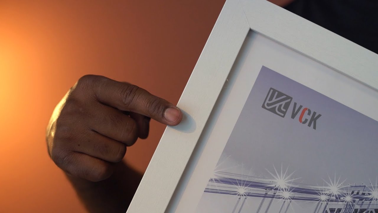 Take a Closer Look: VCK Picture Frame Set, Solid Wood Poster Frames ...