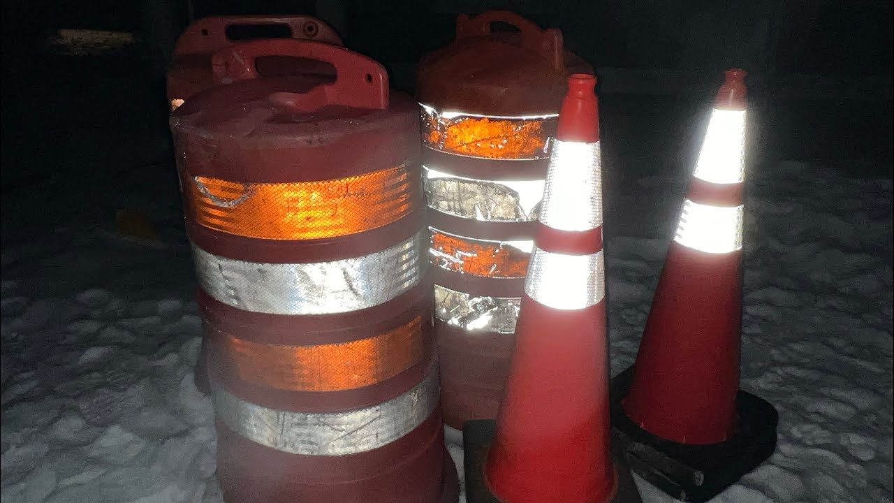 Backyard Traffic Control Deployment - Traffic Barrels and Cones - YouTube