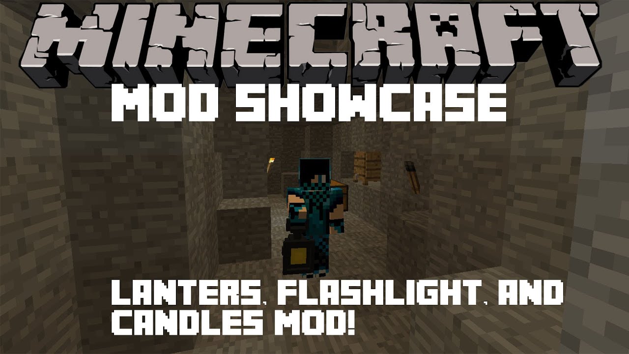 Minecraft Mod Showcase: Candles, Flashlight, and Lanterns mod! - YouTube