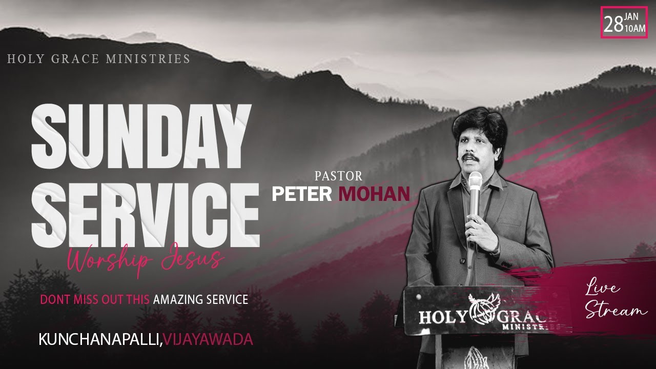 🔴𝐿𝒾𝓋𝑒 | #sunday ServiceLive Stream | 4k | Holy Grace | 10:00AM Live ...