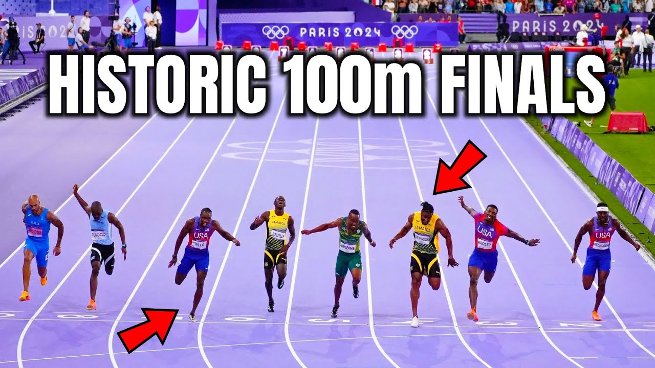 HISTORIC Men’s 100 Meter Final | Noah Lyles VS Kishane Thompson - Paris ...