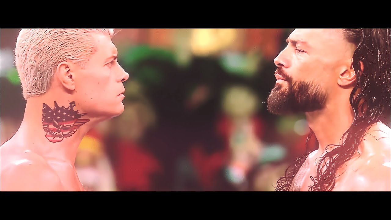 Roman Reigns Vs Cody Rhodes Wrestlemania XL Sunday Highlights - YouTube