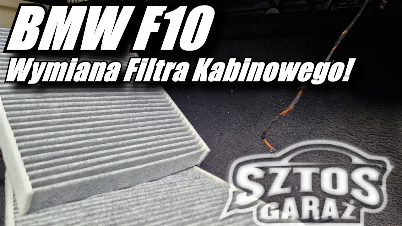 BMW F10/F11 - Wymiana Filtra Kabinowego! - YouTube