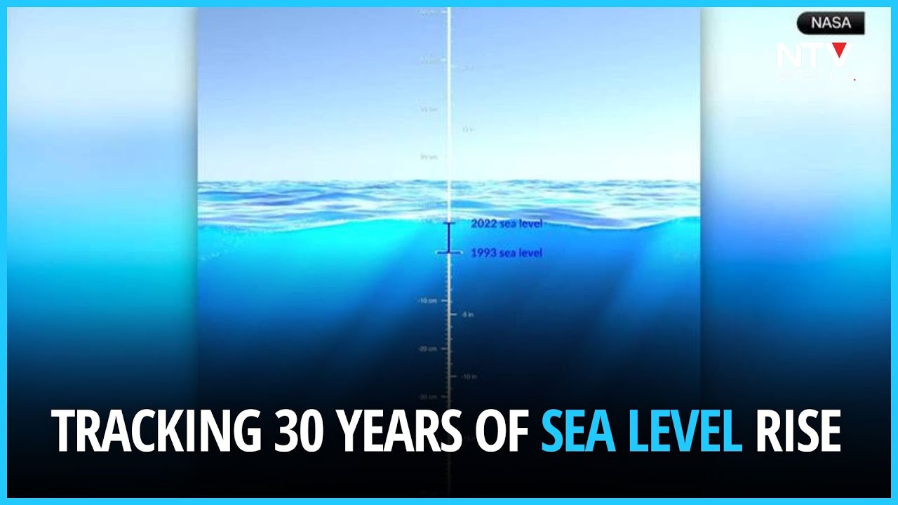 NASA shows how far the sea levels have risen in 30 years - YouTube