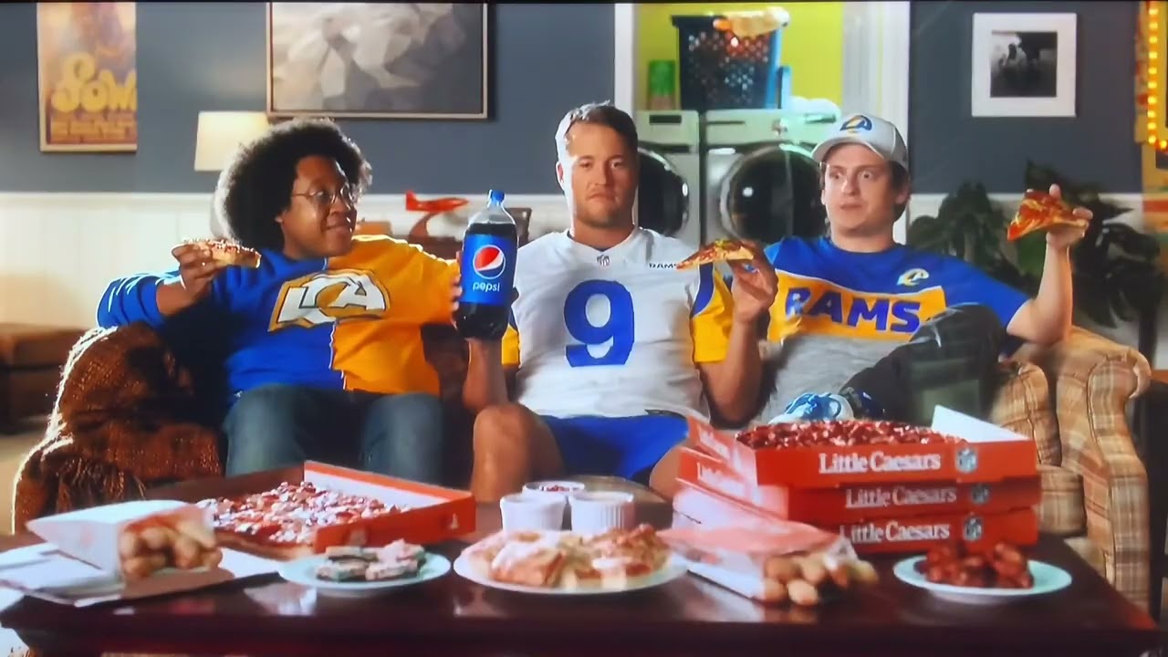 Little Caesars pizza NEWEST TV commercial with QB Matthew Stafford🏈 ...