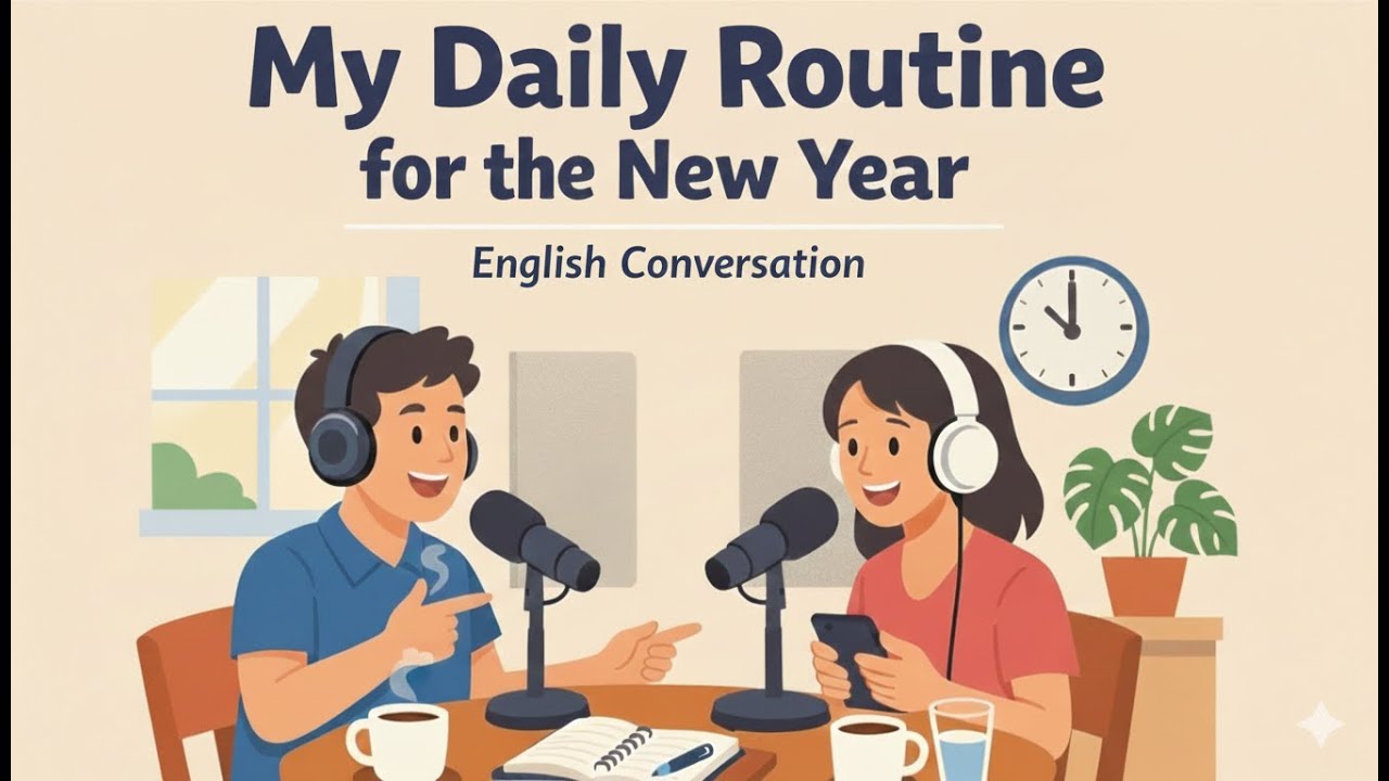 My Daily Routine for the New Year | A1 English Listening Practice for ...
