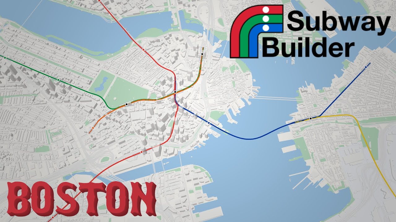 Designing the Boston Subway from Scratch | Subway Builder | 1 - YouTube