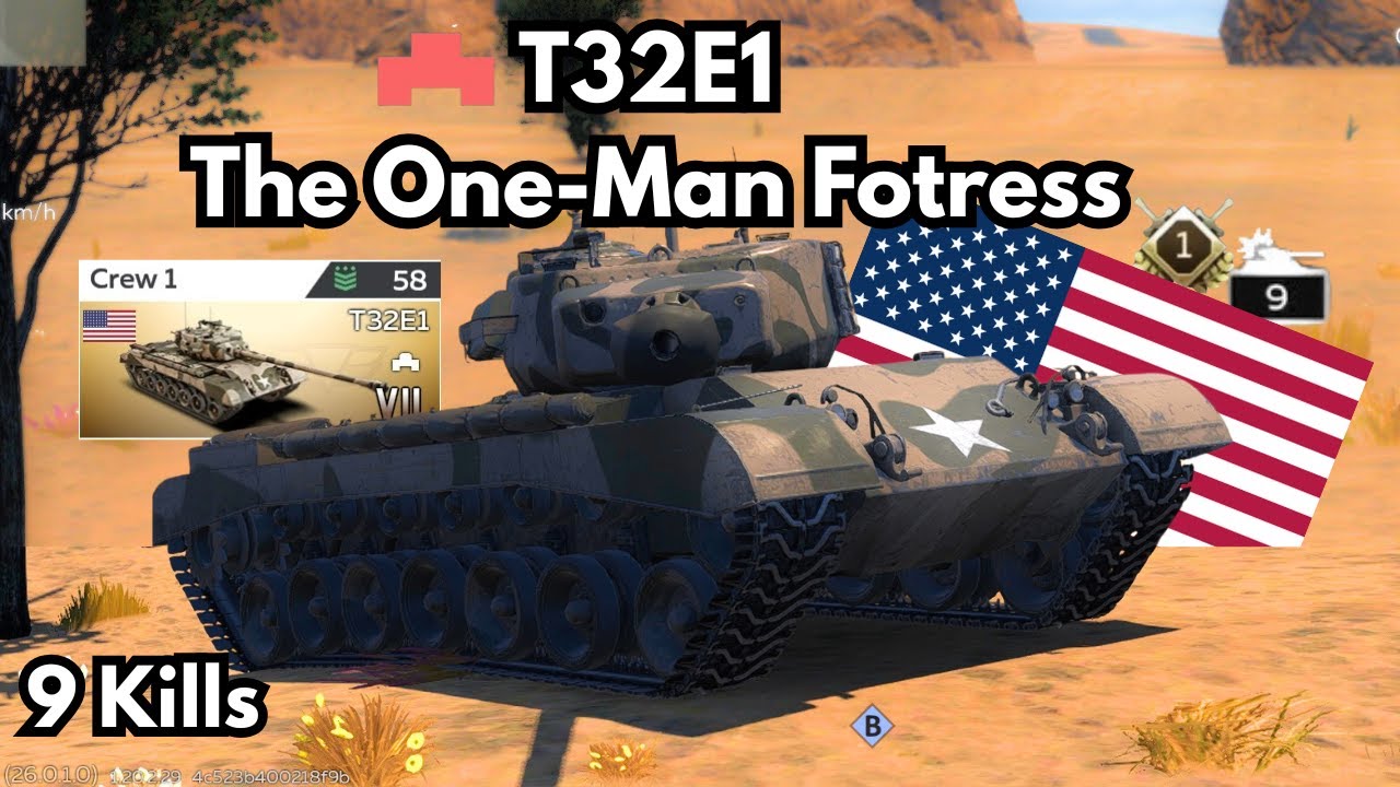 T32E1 The One-Man Fortress🦅🇺🇸 | War Thunder Mobile - YouTube