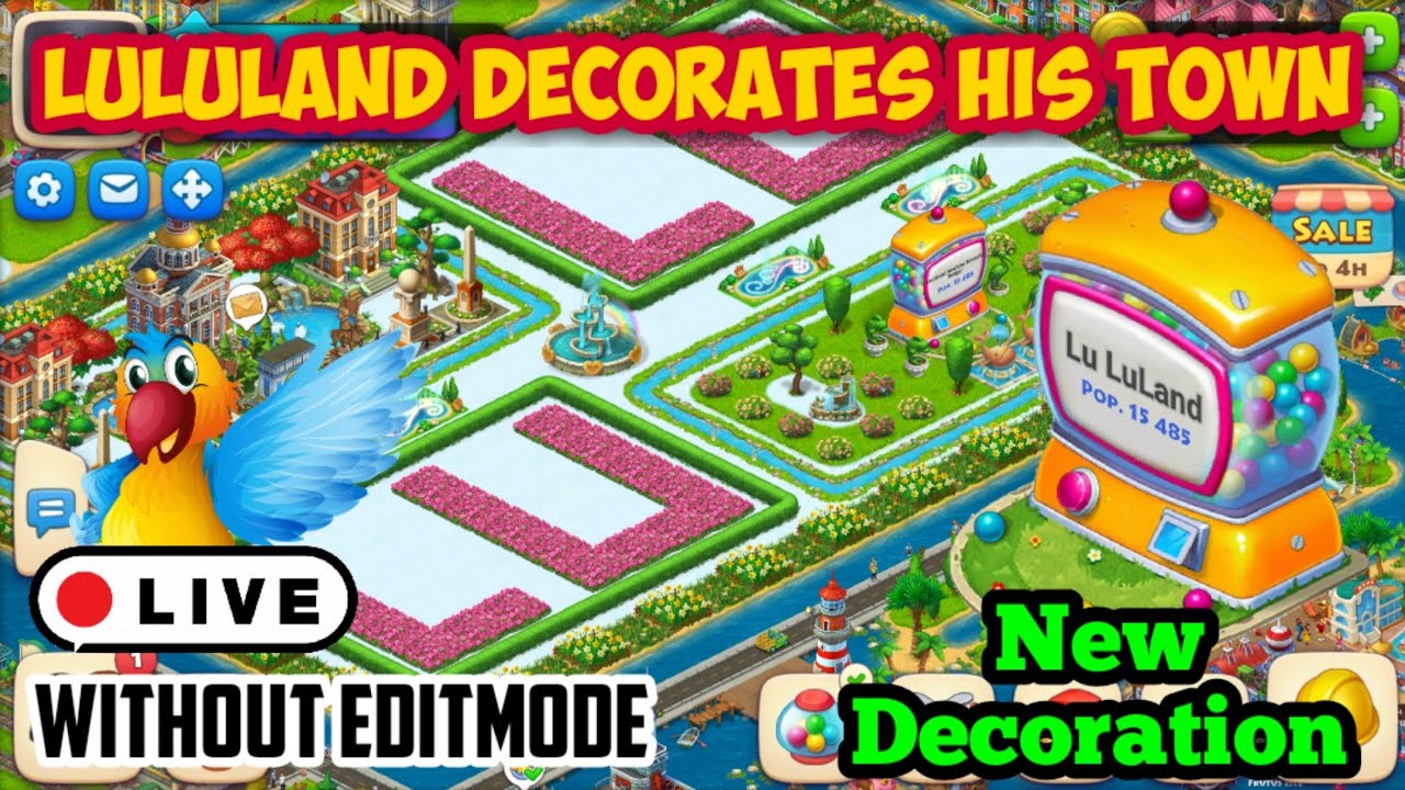 LULULAND DECORATES HIS TOWN part 2 | Township Level 85 | Township ...