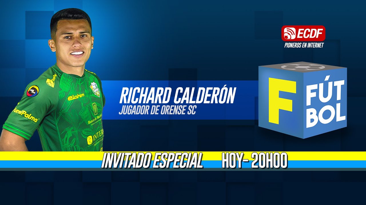 F DE FÚTBOL | ENTREVISTA A RICHARD CALDERÓN, JUGADOR DE ORENSE SC - YouTube
