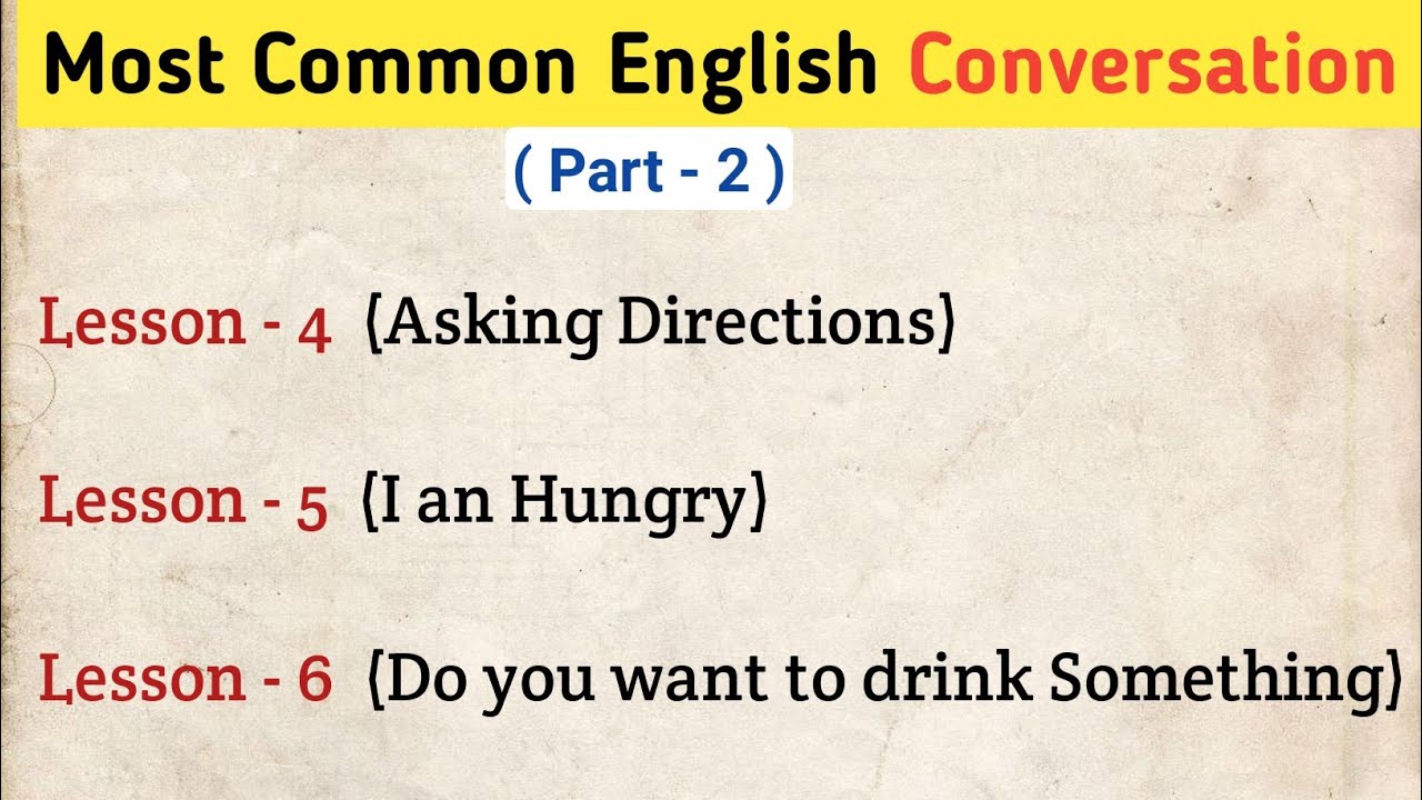 Most common English Conversation । Daily life Conversation । Learn ...
