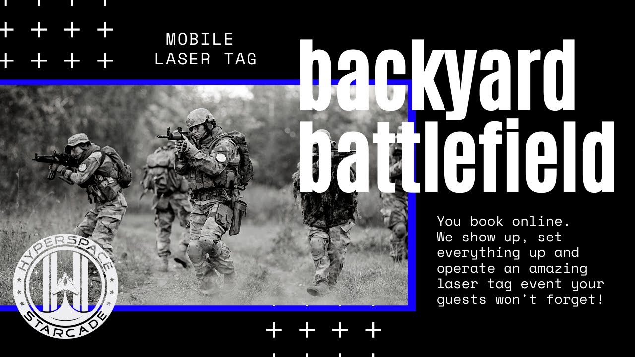 Laser Tag backyard battlefield - YouTube