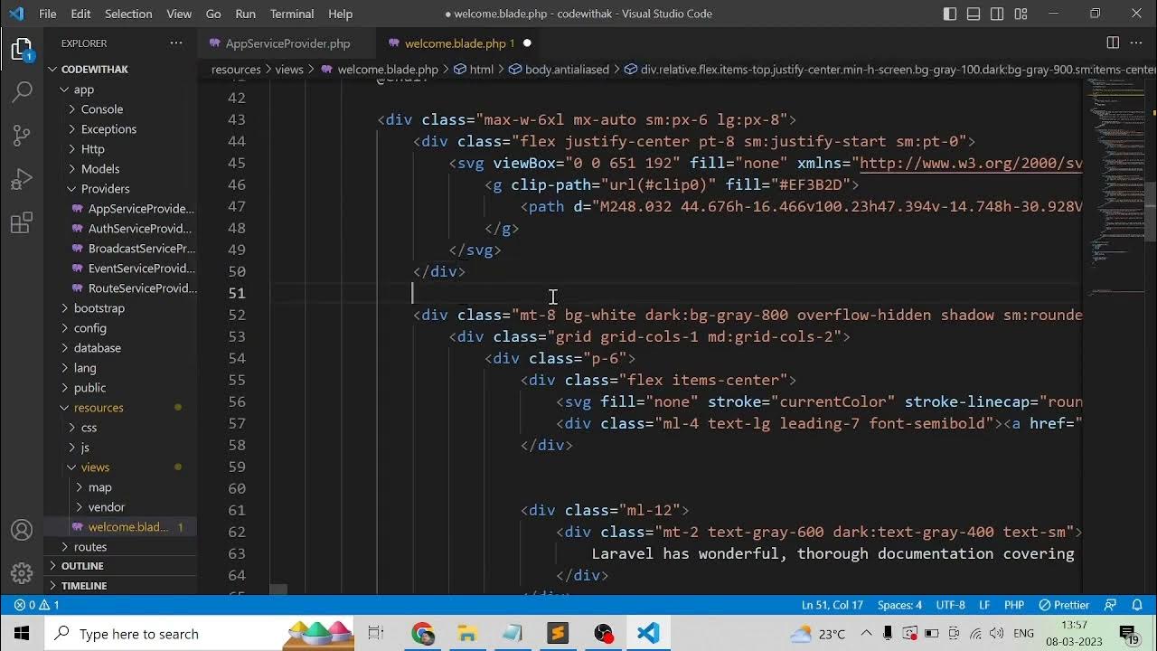 Laravel Global Variable for All View Blade Files in Hindi - YouTube