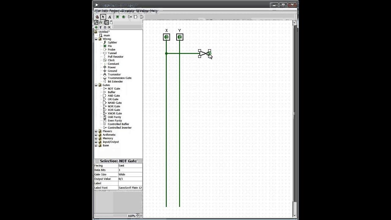 Simple LogiSim Circuit - YouTube