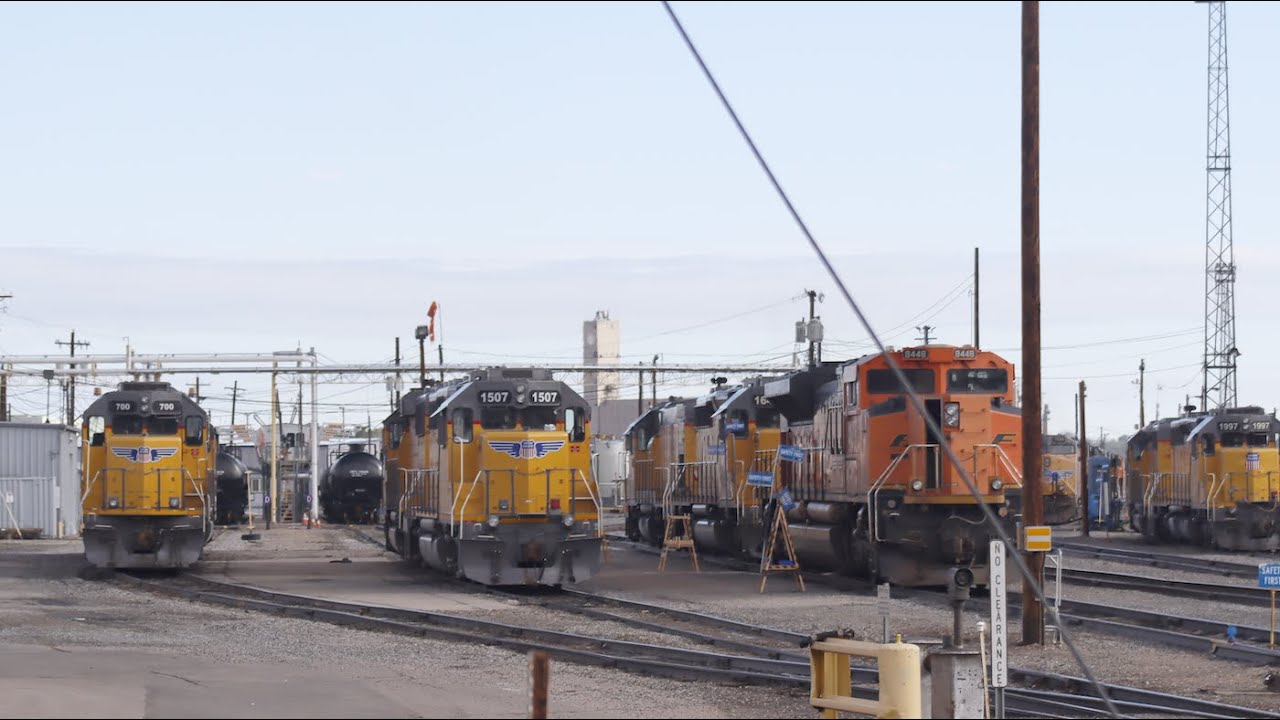 Locomotive Ops and Car moving at Denver North yard (5/22/22) - YouTube