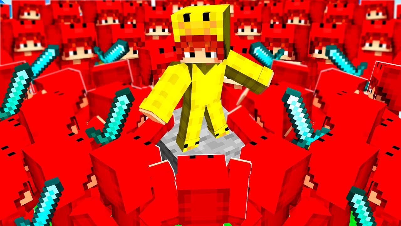 DENNUS vs 1.000 GEMENE CLONES In MINECRAFT! - YouTube