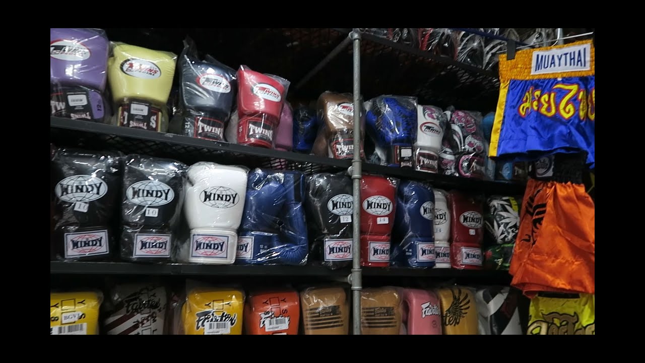 The Best Muay Thai Gear Shop in Bangkok - BULL SPORTS DIRECT - YouTube