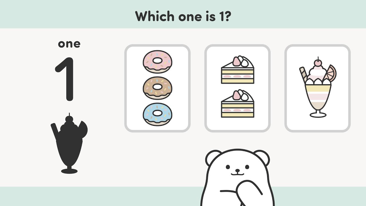 Learn & Play Numbers – Which Shows 1? – Free Worksheet for Kids - YouTube