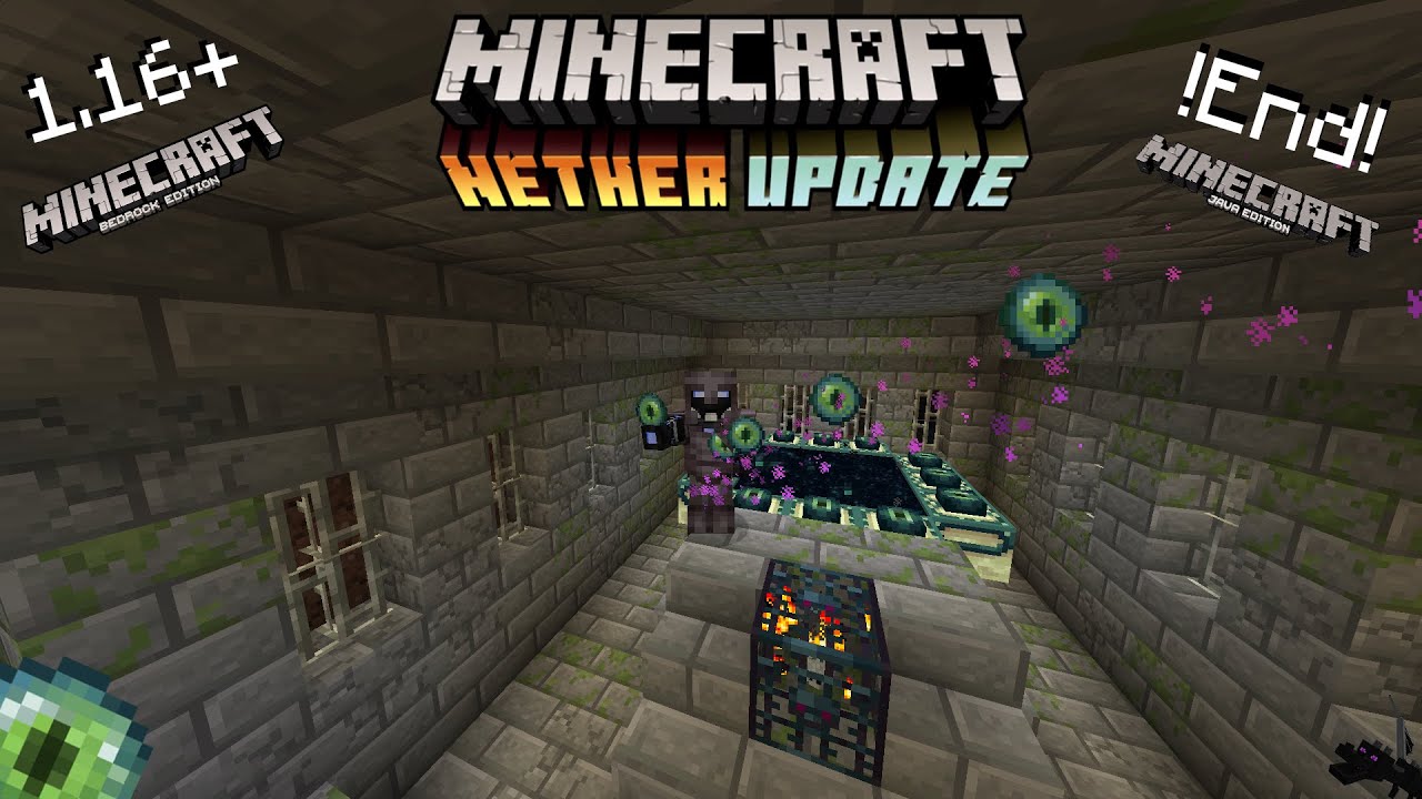 Como encontrar el portal del End en Minecraft Java-Bedrock 1.16 - YouTube