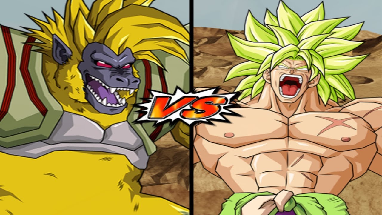 DBZ Budokai Tenkaichi 4 Great Ape Baby VS LSSJ Broly (Super) - YouTube