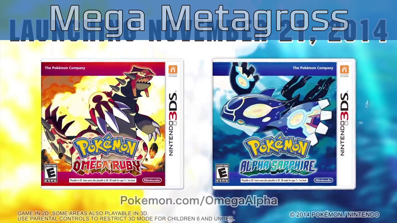 Pokémon Omega Ruby and Pokémon Alpha Sapphire - Mega Metagross Gameplay ...